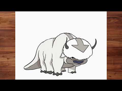 How To Draw Appa From Avatar: The Last Airbender | Drawing And Coloring Tutorial