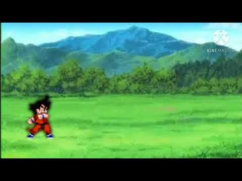 Goku chiquito saludando animación Dragon Ball