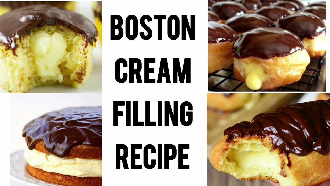 Boston Cream Filling Recipe | Perfect Doughnuts Cream | Samia's Kitchen