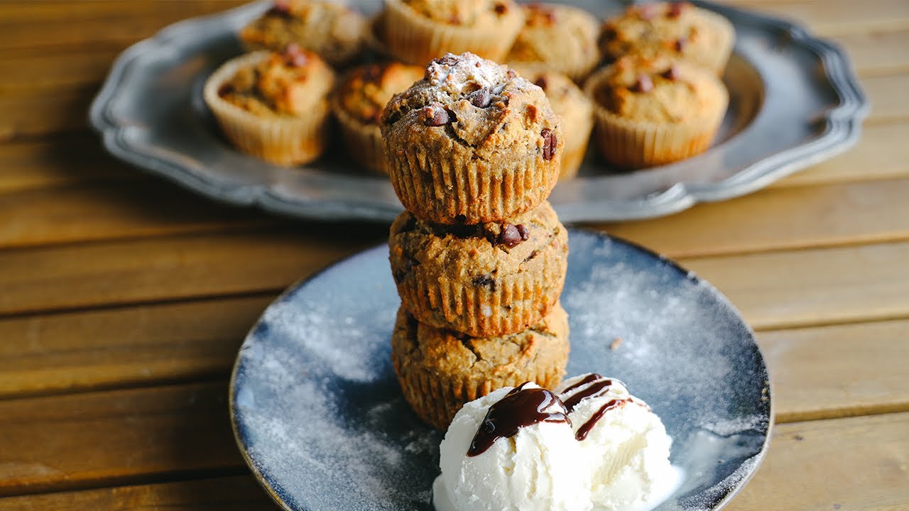 Gluten-Free Vegan Banana Muffins | Healthy & Moist