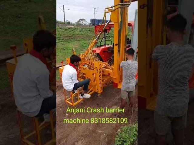Metal Beam Crash Barrier Installation Machine - 2000mm Metal Beam Crash ...