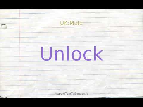 How to pronounce unlock