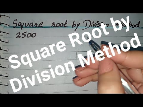 Square Root by Division Method 2500, Square Root by Division Method in Urdu