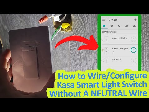 NO NEUTRAL Wire - How to Install Kasa TP Link Light Switch & Kasa App Tutorial