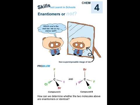 IB / DSE / AL Chem Skill 4: Enantiomers or not? #ib #dse #ibchem #dsechem #chemistry #enantiomers