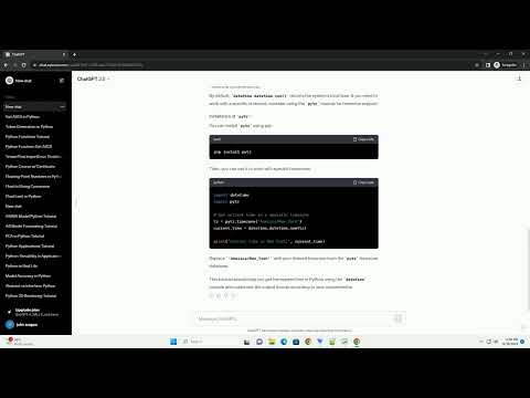 get system time in python