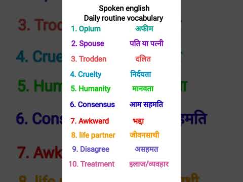 Spoken english Daily routine vocabulary Vocabulary building रोज रोज बोले #viral #ravi #learnenglish