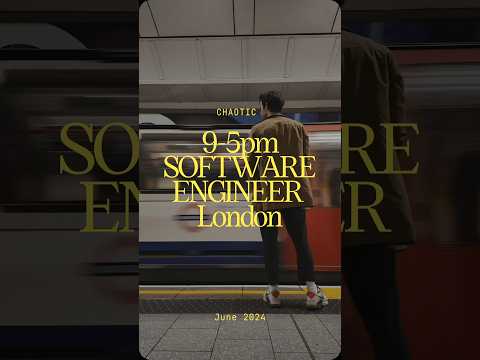 Software Engineer 9-5 in London (chaotic) #softwareengineer #programming #coding #tech