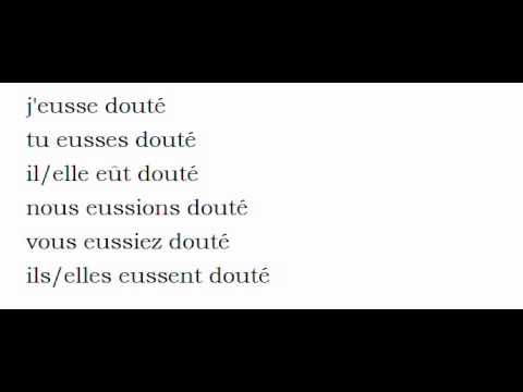 Conjugaison visuelle # Verbe = Douter =