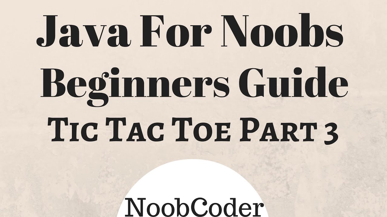 Tic Tac Toe GUI Project Part 3 (Java Swing)
