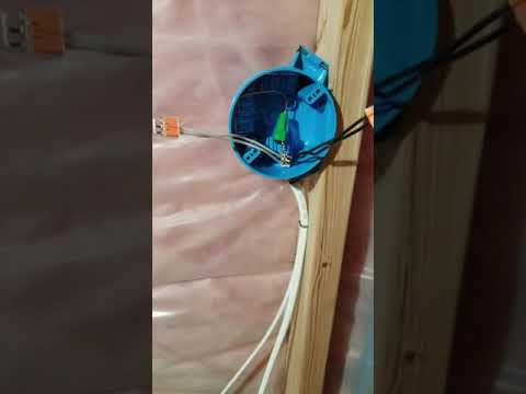 Electric sconce light rough in