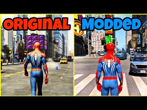 I Made Spider-Man PS5 with 20 GTA MODS | RTX Graphics