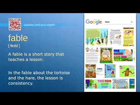 Fable : B2 level english vocabulary lesson, www.LipLix.com