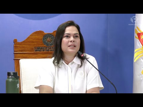 WATCH: ‘You can drag me to hell,’ VP Sara Duterte holds press conference