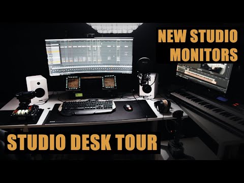 Studio Desk Tour 2022 // New Studio Monitors - Donner 4" Speakers