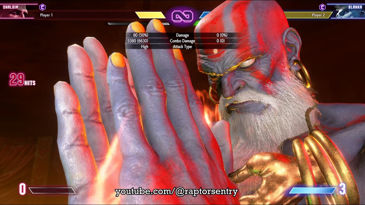 Street Fighter 6 Dhalsim ***NEW SEASON 3*** 44 Hit 6630 Damage Corner Critical Art Combo (Punish CH)