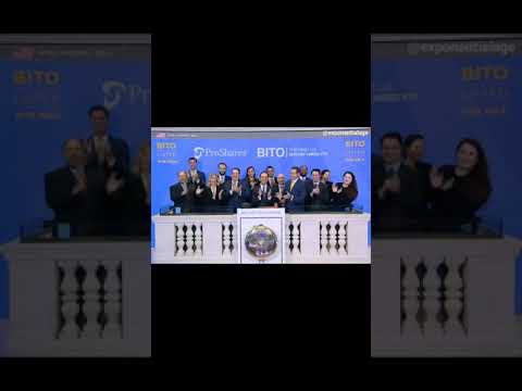 ProShares Bitcoin ETF launch at The Opening Bell of New York Stock Exchange | BITO | Exponential Age