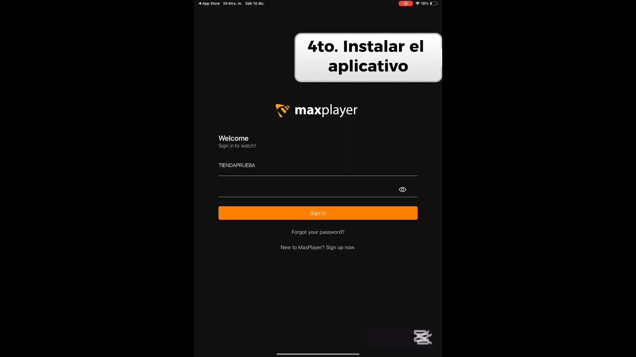 Como instalar Maxplayer en IOS