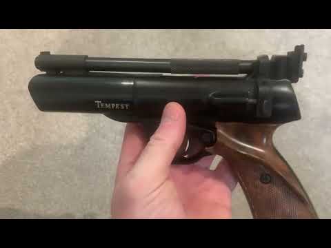 Webley Tempest .22 Brown Grip Air Pistol.