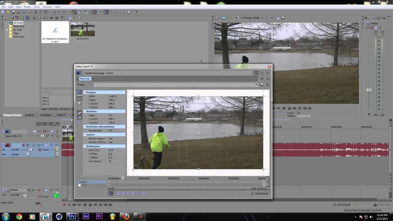 How to sync audio with video in Sony Vegas 12
