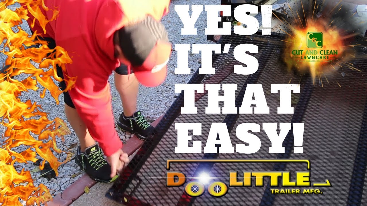 New DooLittle Trailers Spring Assisted Drop Gate!