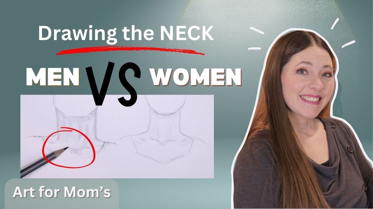 How to Draw the neck: Women's VS Men's differences