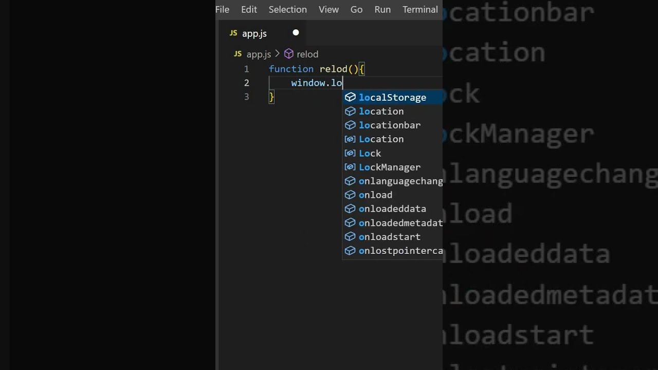 Page reload function in javascript