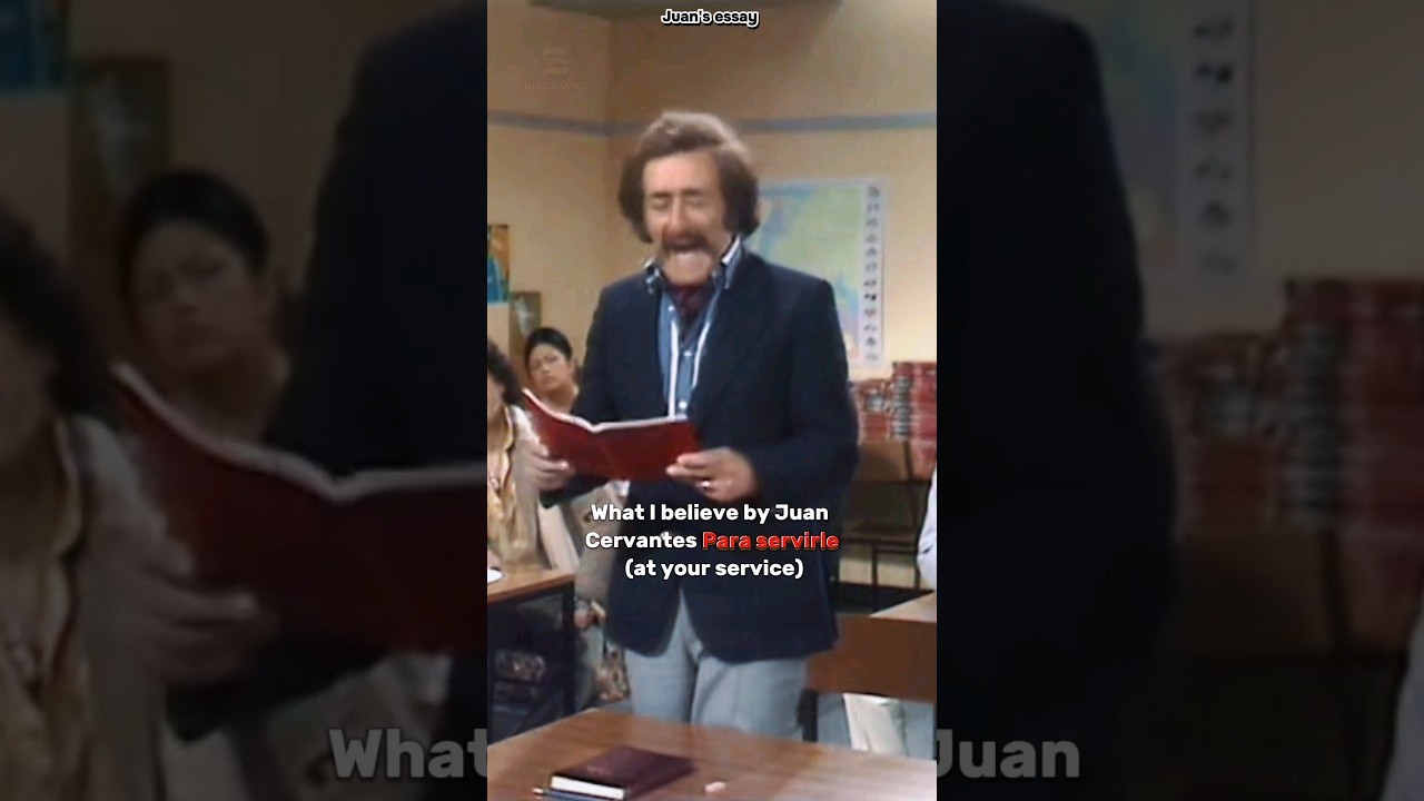 Juan's essay | Mind Your Language #comedy #series #sitcom #learnenglish #school #shorts #class