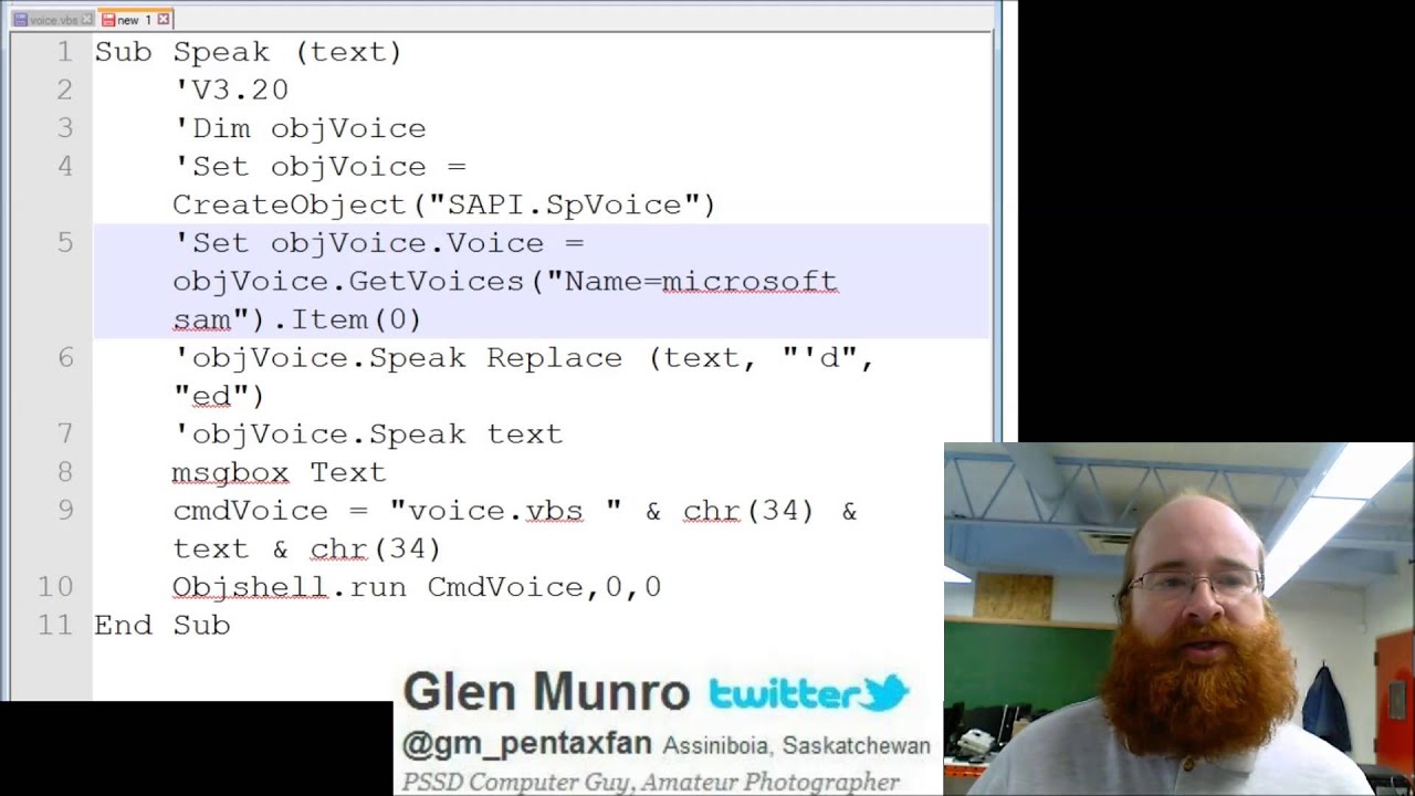 Adding Voice to your HTA VB Script Applications