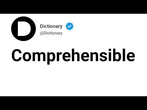 Comprehensible Meaning In English