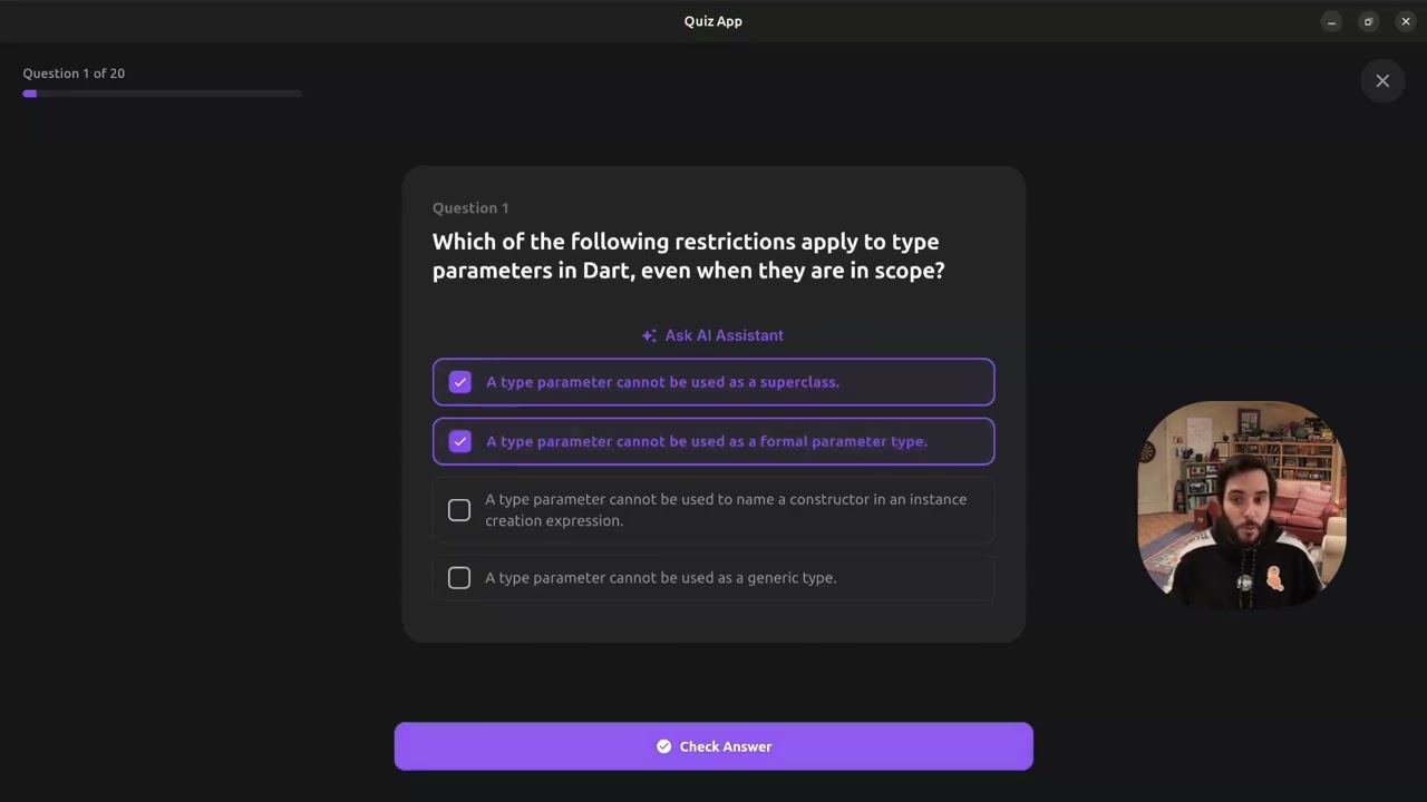 Quiz App: The AI Study Companion (Hackathon Demo)