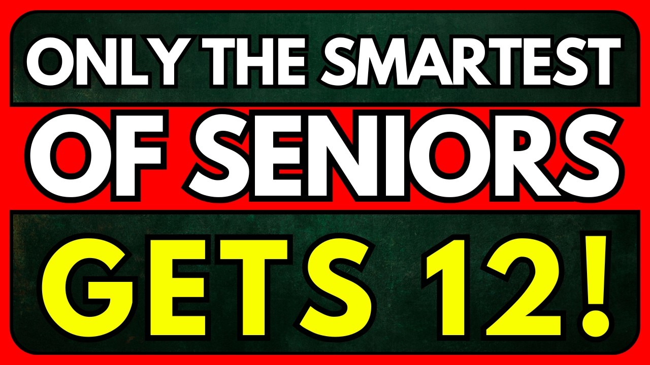 Only True Intellectuals Will Get 12 Or More! Has Your Years Given You Wisdom?