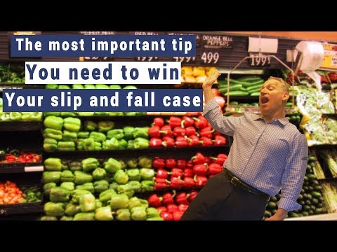 Number 1 Tip After a Slip and Fall Accident