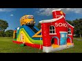 USA School House & Bus Obstacle Rentals Sky High Party Rentals