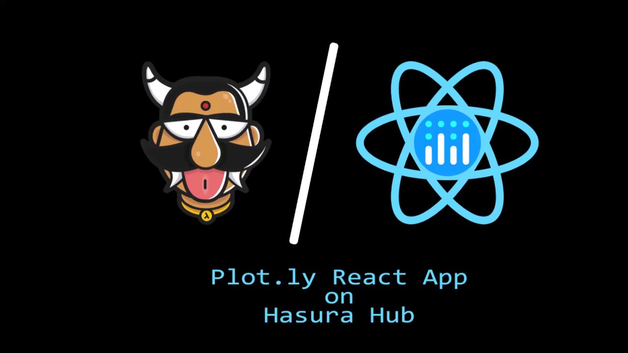 Plotly React App on Hasura Hub Demo