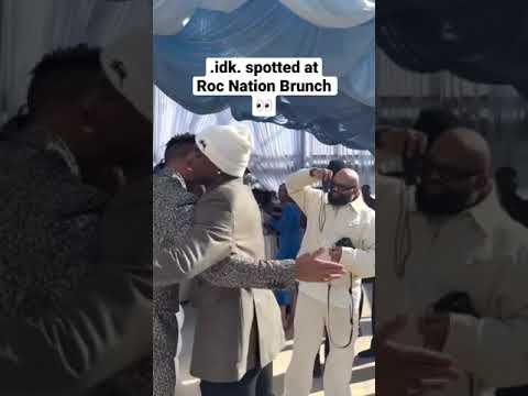 IDK spotted at Roc Nation Brunch February 4, 2023 #rocnationbrunch #rocnation #idk #jayidk #rapper