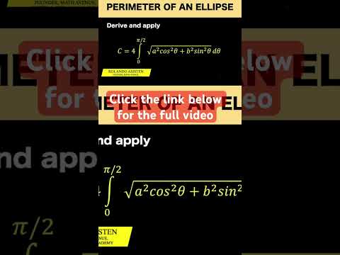 Perimeter of an Ellipse