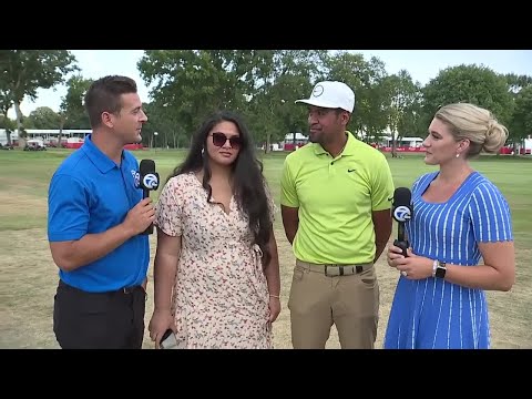 WATCH: Tony Finau, wife Alayna, speak after he wins Rocket Mortgage Classic