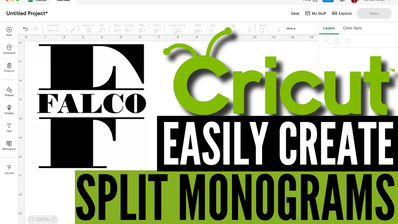 Creating A Split Monogram In Cricut Design Space: Effortless Tutorial!