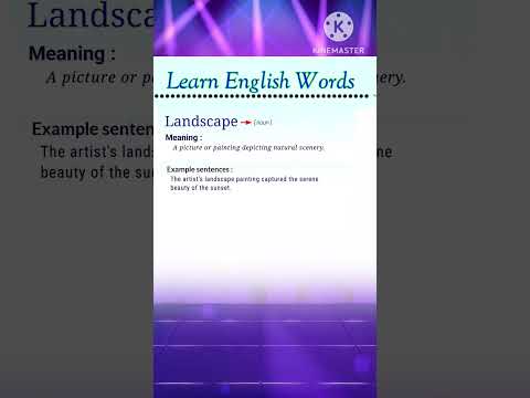 what is the meaning of landscape | landscape meaning in english