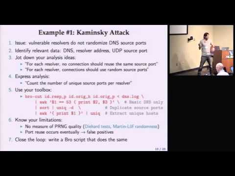 Network forensics with Bro