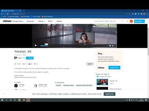 How To Copy And Share a Video Link on Vimeo PC