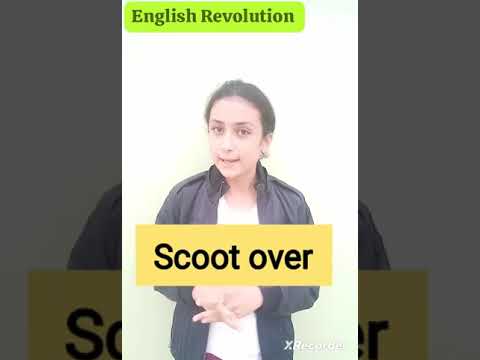 What is the meaning of scoot over in Hindi #shorts #trending #yt #Englishrevolution