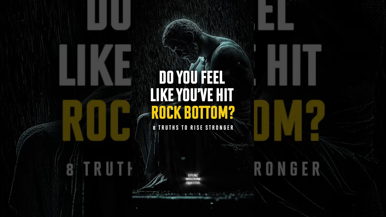 8 Powerful Truths to Rise Stronger After Hitting Rock Bottom | Stoicism