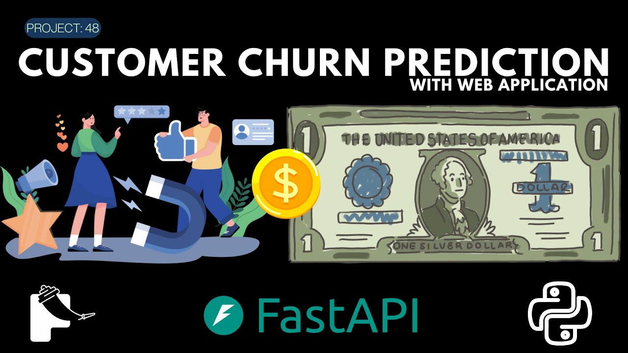 Project 48 : Customer Churn Prediction Using Python & Machine Learning | Flask | FastAPI