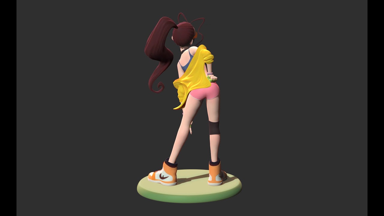 Female sculpt preview (ZBrush turntable)