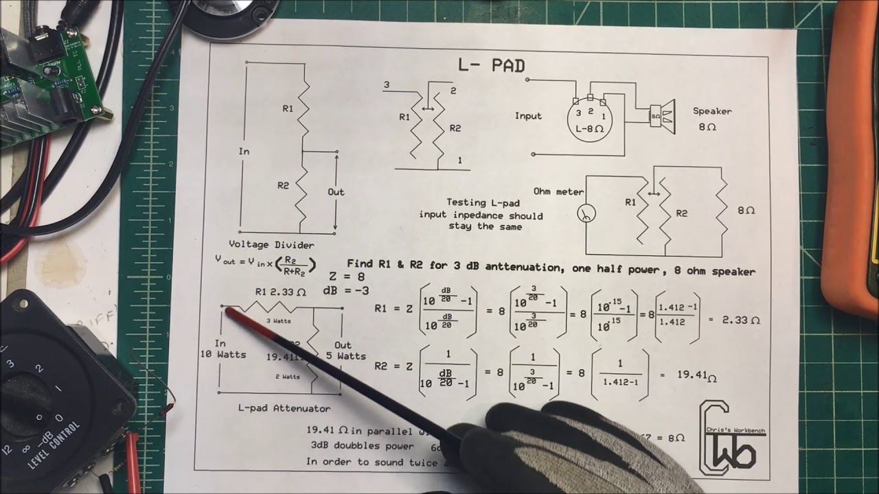 L- Pad attenuator level control