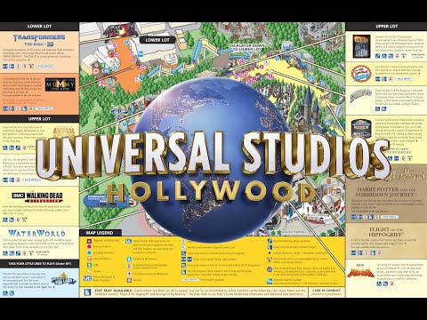 Universal Studio Hollywood Map 2021 - All Locations and Free Map Download