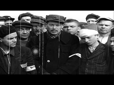 Czechoslovakian internee of Buchenwald concentration camp interviewed in Germany. HD Stock Footage