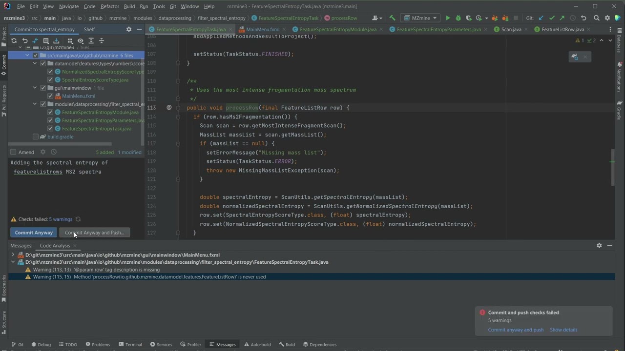 02 MZmine coding - Git, GitHub, contribute code to MZmine
